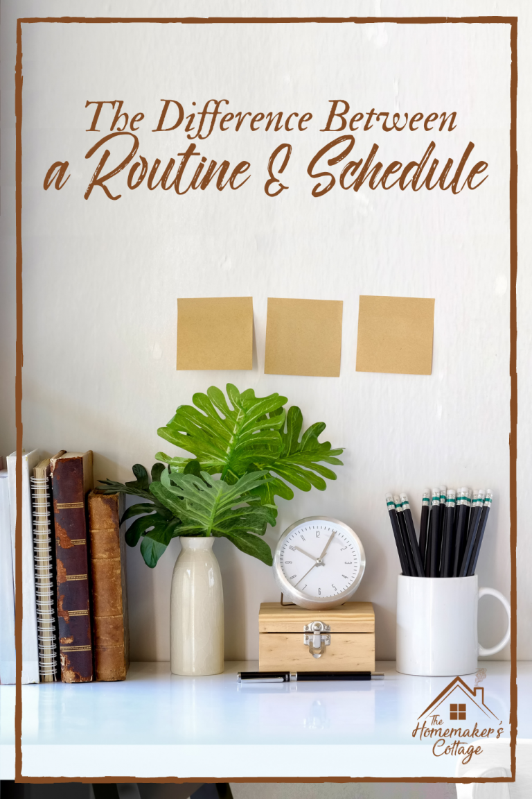 The Difference Between a Routine and Schedule